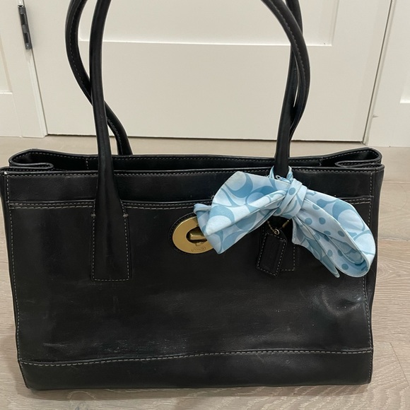 Coach | Bags | Vintage Coach Purse With Blue Ribbon | Poshmark